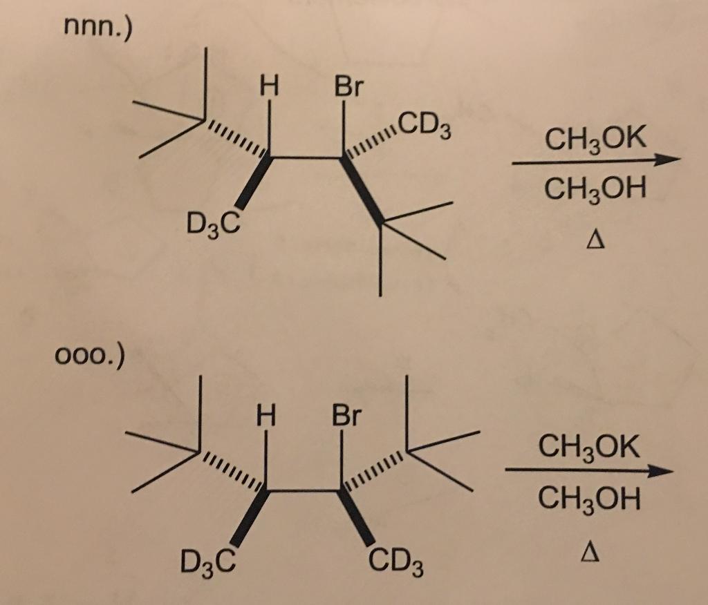 Solved 3. Provide the major organic product for each of | Chegg.com