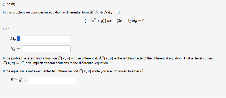 Solved In this problem we consider an equation in | Chegg.com