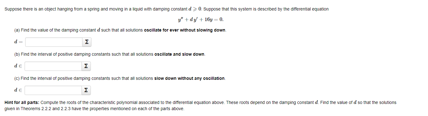Solved Suppose there is an object hanging from a spring and | Chegg.com