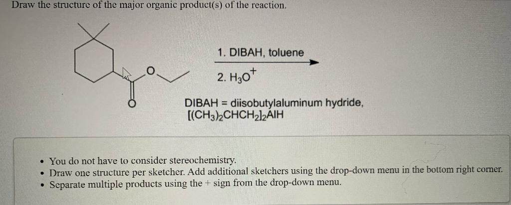Solved Draw the structure of the major organic product(s) of | Chegg.com