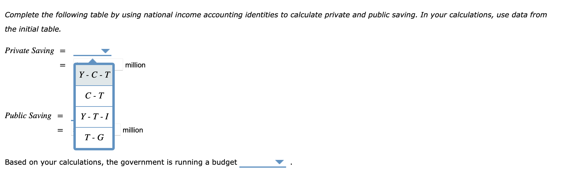 Solved The following table contains data for a hypothetical | Chegg.com