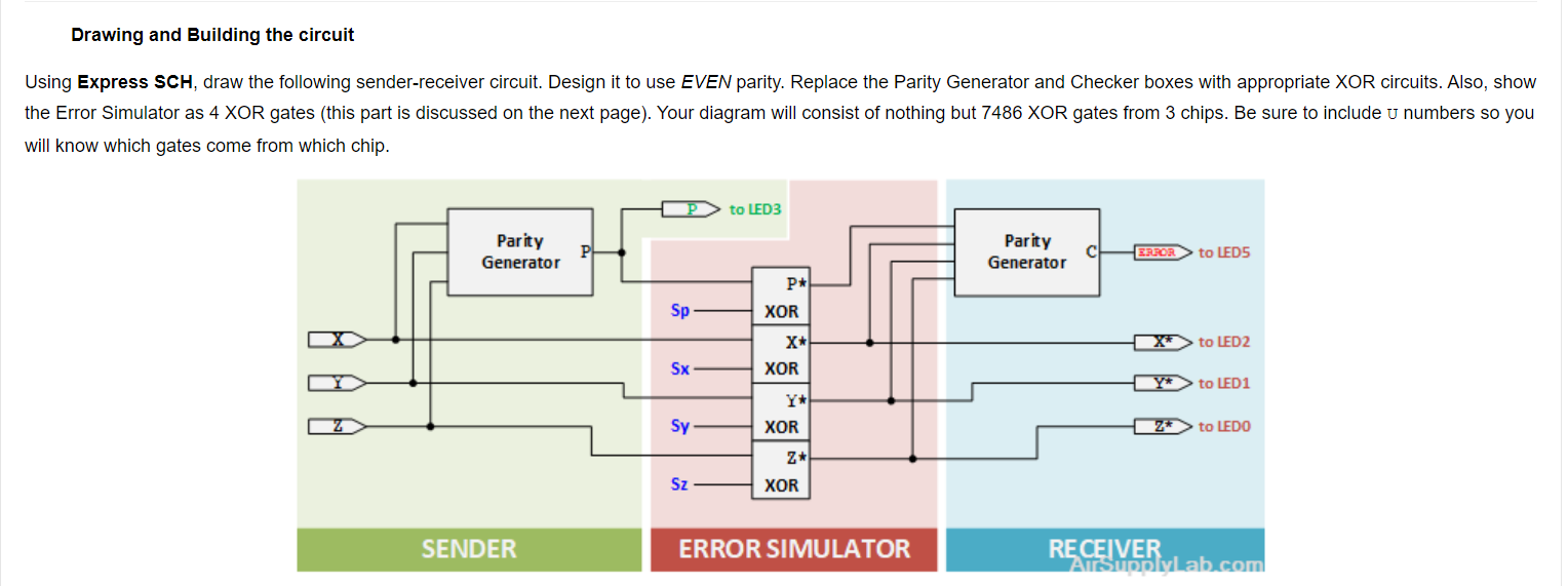 Solved Please design the schematic diagram using expressSCH | Chegg.com