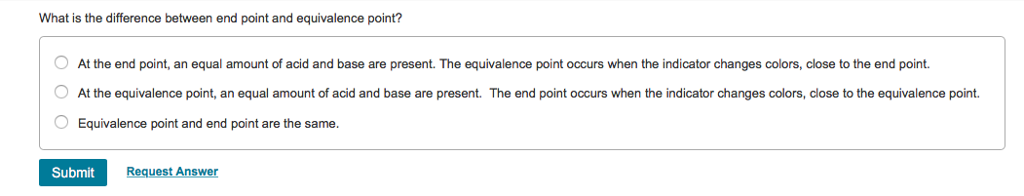Solved What is the difference between end point and | Chegg.com