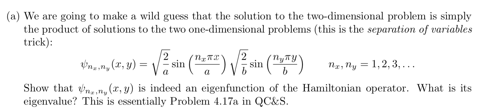 Solved Problem 2. In class, we studied a particle trapped in | Chegg.com