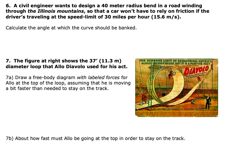 Solved 6. A civil engineer wants to design a 40 meter radius | Chegg.com
