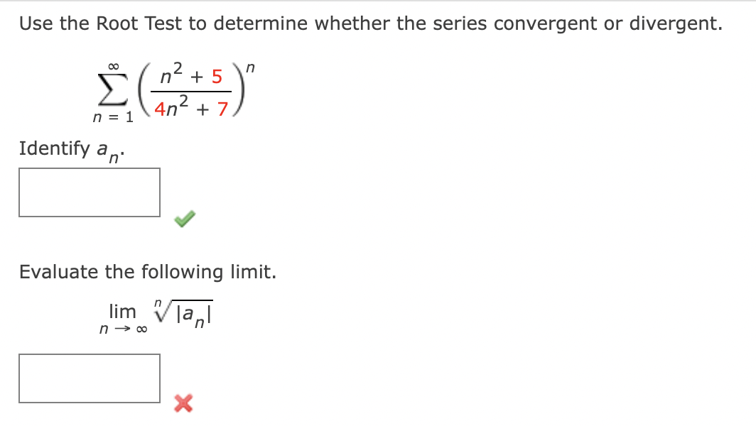 Solved Use the Root Test to determine whether the series | Chegg.com