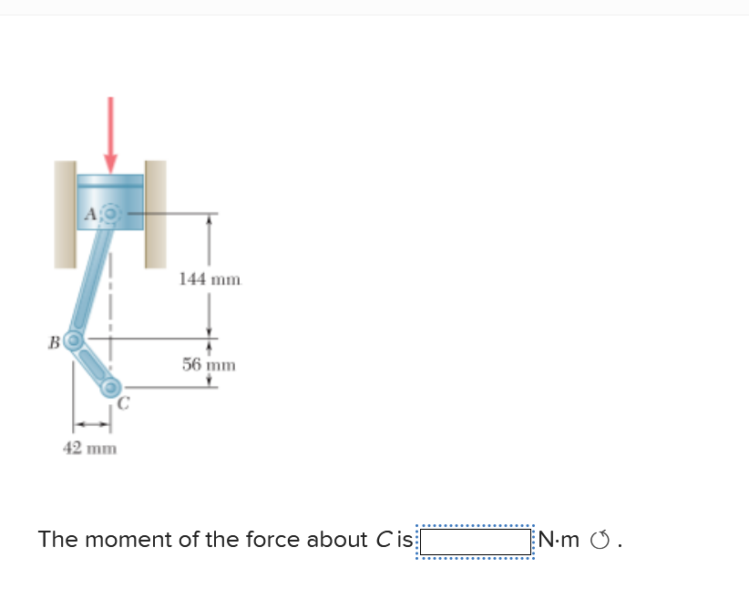Solved It is known that the connecting rod AB exerts on the | Chegg.com
