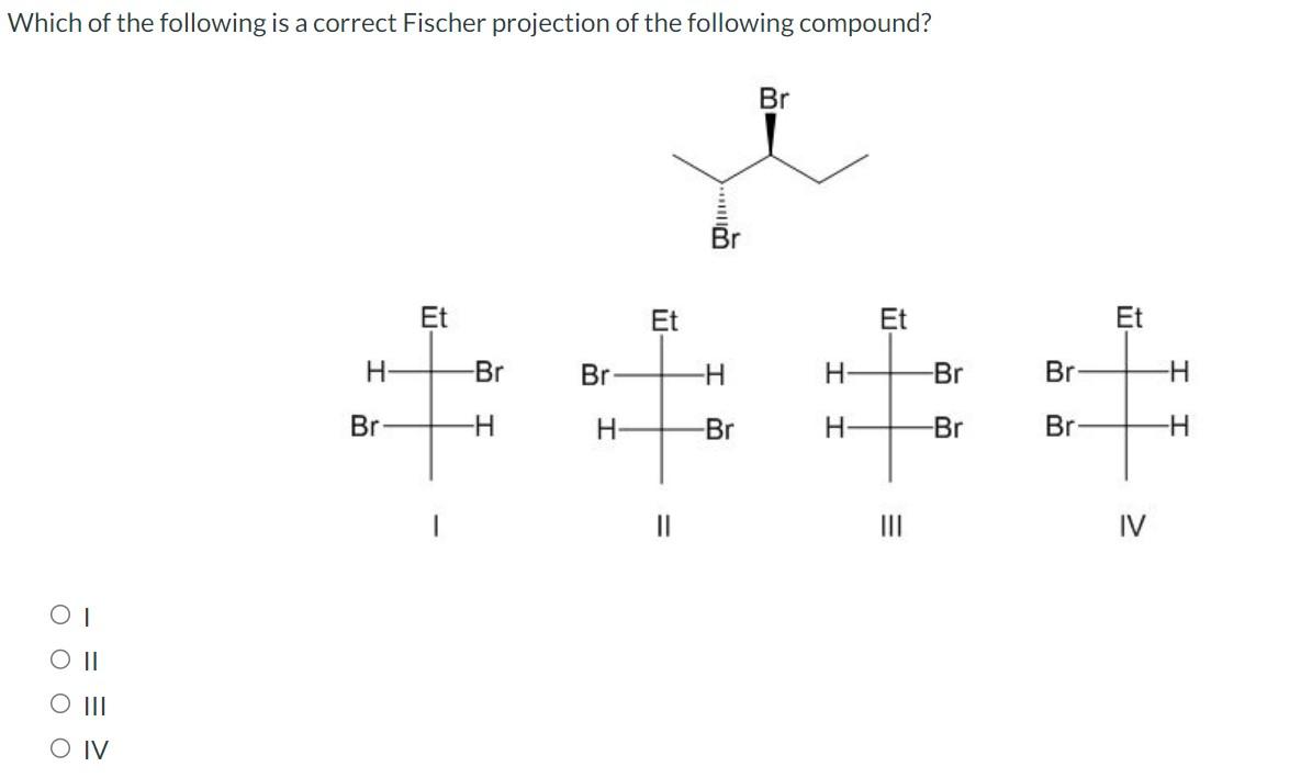 Solved Which of the following is a correct Fischer | Chegg.com