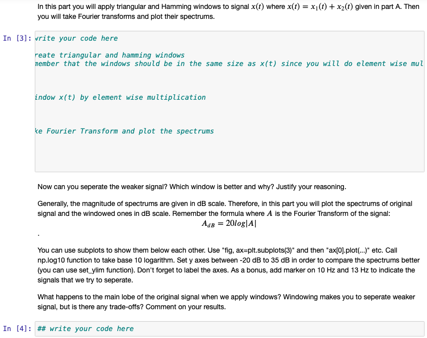 Solved In this part you will apply triangular and Hamming | Chegg.com