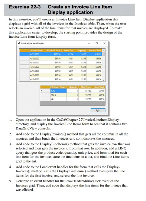 Solved Create a Customer MaintenanceExercise 22-3 ﻿Create an | Chegg.com