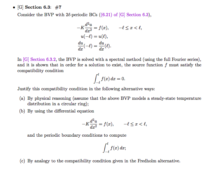 Solved [G] Section 6.3: \#7 Consider the BVP with 2 | Chegg.com