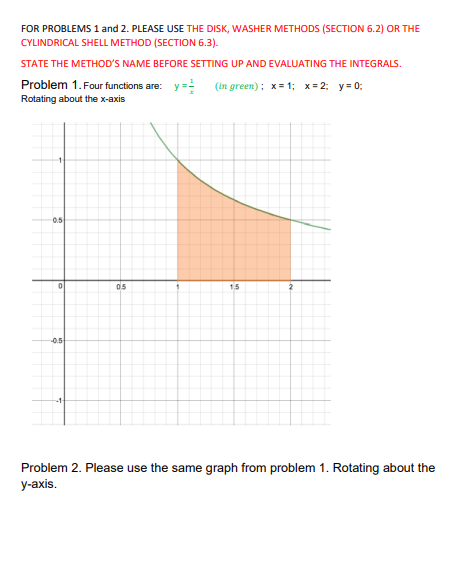 Solved FOR PROBLEMS 1 and 2. PLEASE USE THE DISK, WASHER | Chegg.com