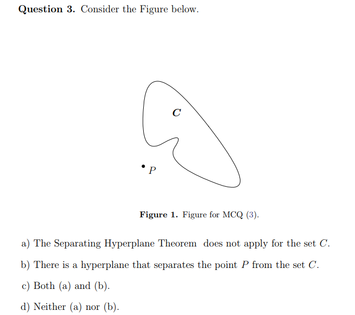 Solved Question 3. Consider the Figure below. C • P Figure | Chegg.com