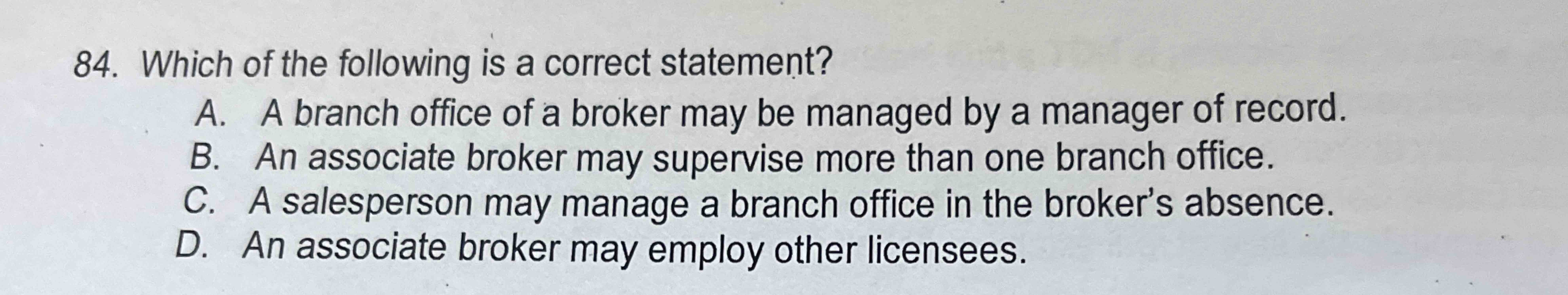 Solved Which of the following is a correct statement?A. ﻿A | Chegg.com
