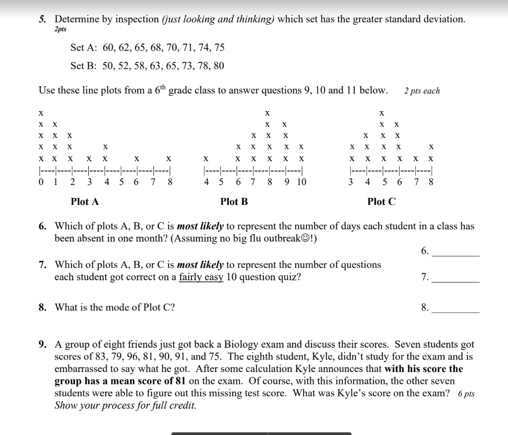 Solved 5. Determine by inspection (just looking and | Chegg.com