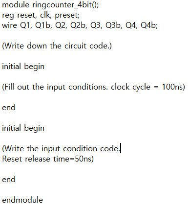 Solved module DFF_7474(D.clk,set, reset, Q.Qbar); input D; | Chegg.com
