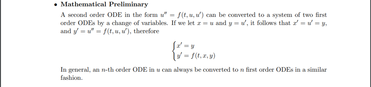 Solved • Numerical Preliminary Euler's method can be applied | Chegg.com