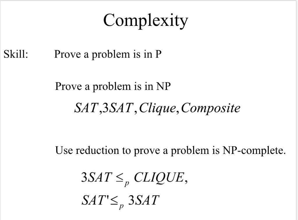 Complexity Prove a problem is in P Skill: Prove a | Chegg.com