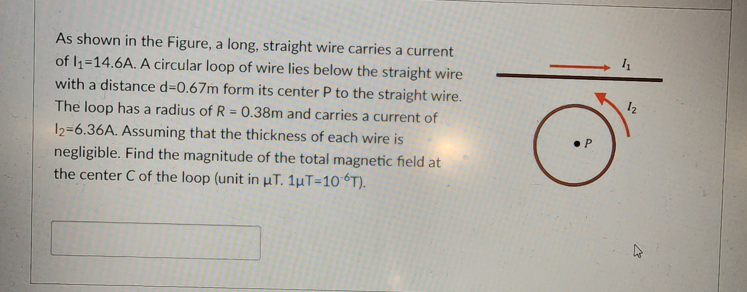 Solved As shown in the Figure, a long, straight wire carries | Chegg.com