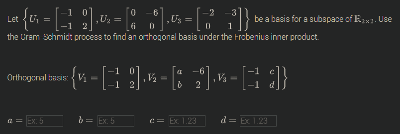 Solved 0 To 6 -2 -3 Let U1 U2 U3 be a basis for a subspace | Chegg.com