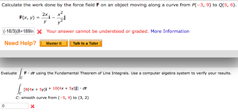 Solved Calculate the work done by the force field F on an | Chegg.com
