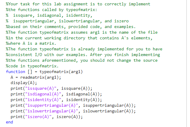 Solved \%Your task for this lab assignment is to correctly | Chegg.com