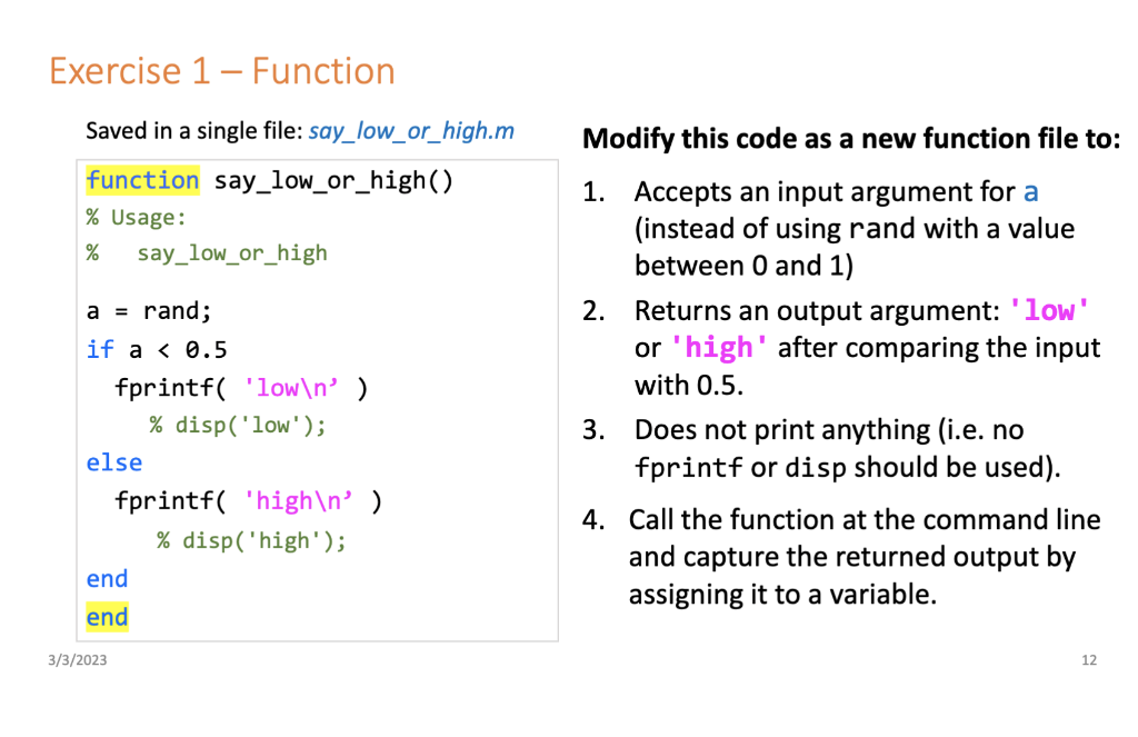 Solved Saved In A Single File Sayloworhighm Modify This 