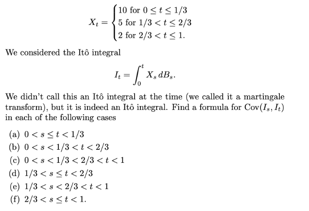 also - compute E[I1B1]. Are I1 and B1 independent? | Chegg.com