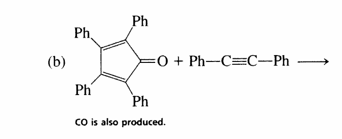 Solved Ph Ph (b) 0 + Ph=C=C_Ph –– Ph Ph Co is also produced. | Chegg.com