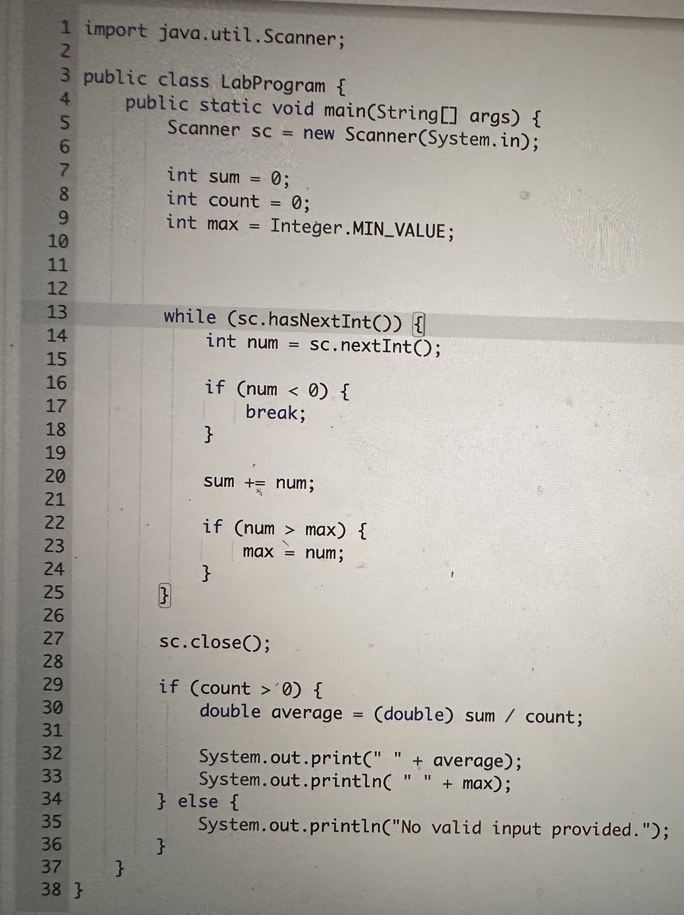 Solved 5 16 Lab Varied Amount Of Input Data Statistics Are
