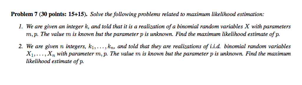 Solved Problem 7 30 Points 1515 Solve The Following 
