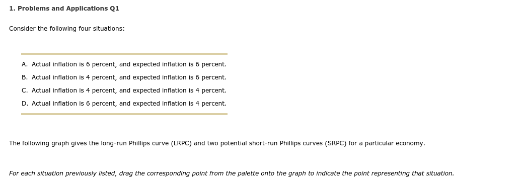 Solved 1. Problems and Applications Q1 Consider the | Chegg.com
