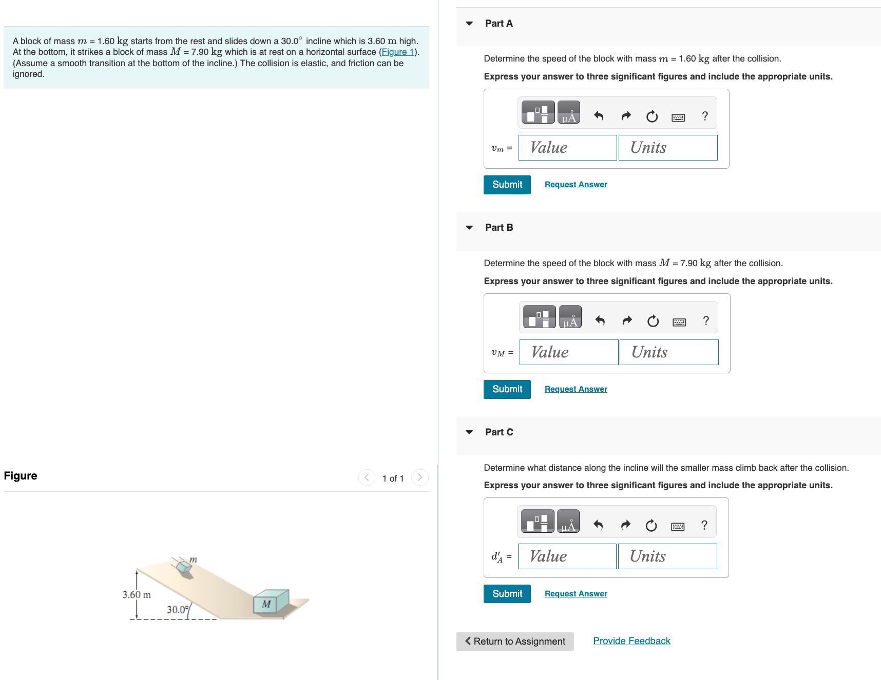 Solved A block of mass m=1.60 kg starts from the rest and | Chegg.com