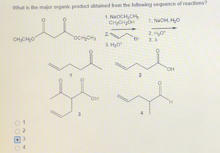 Solved What is the major organic product obtained from the | Chegg.com