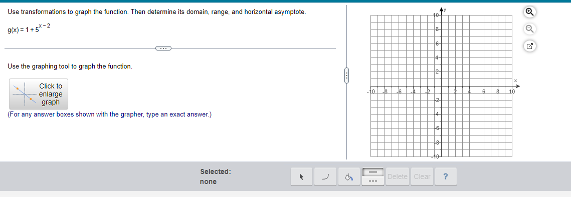 Solved Use transformations to graph the function. Then | Chegg.com