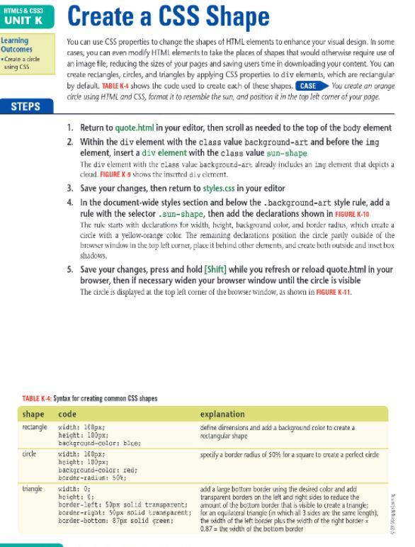 HTML5 & CSS3 Add Generated Content Add Learning | Chegg.com