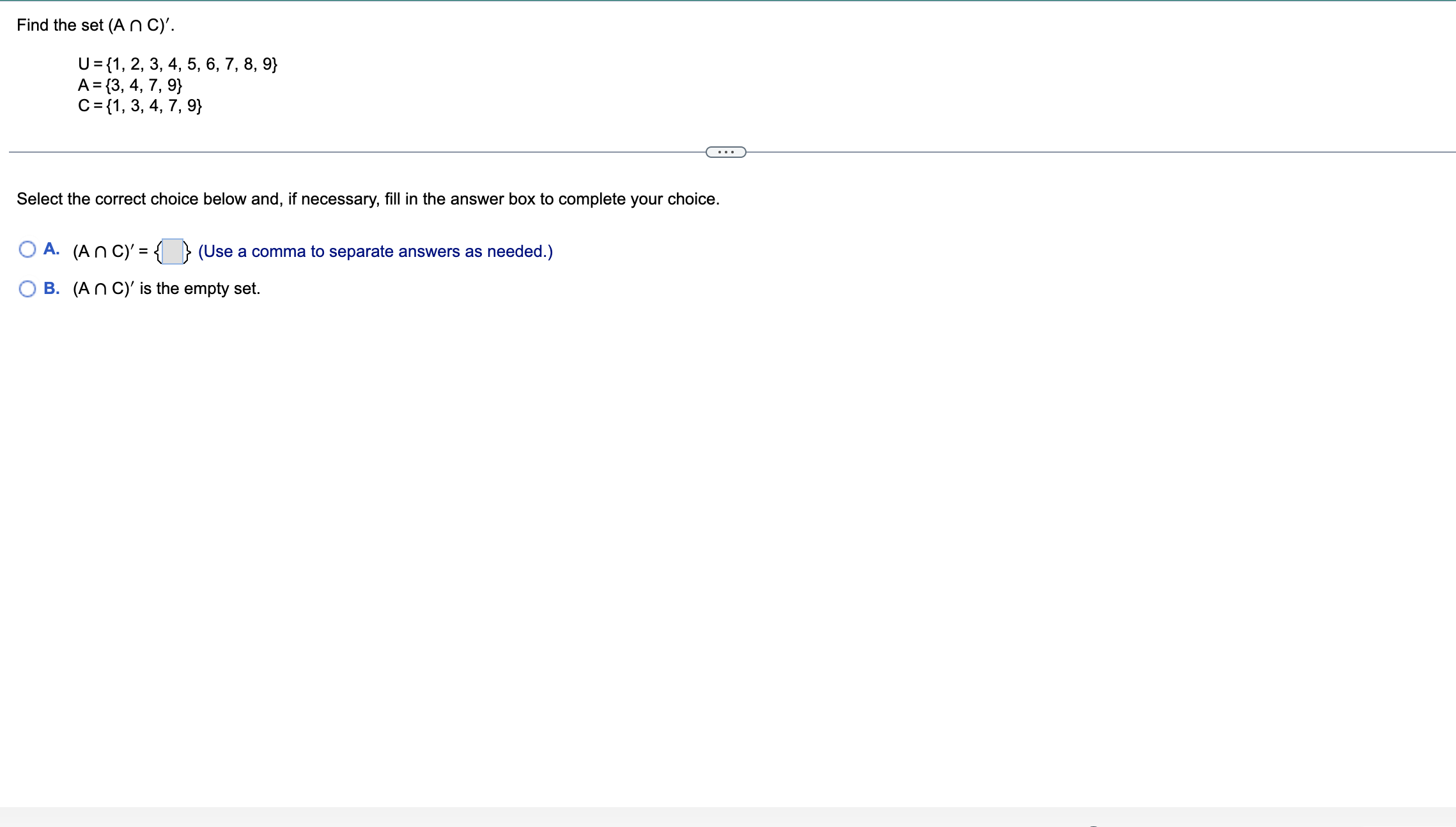 Solved Find the set | Chegg.com