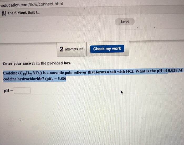 Solved heducation.com/flow/connect.html MJ The 6-Week Built | Chegg.com
