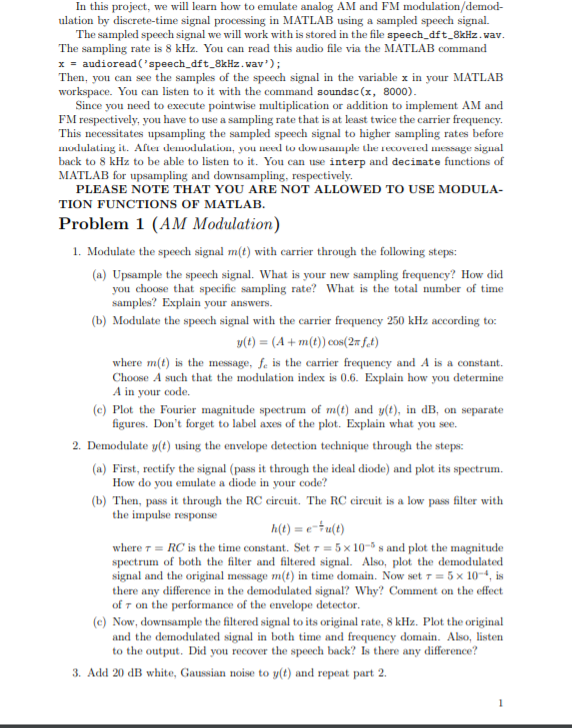 Solved In this project, we will learn how to emulate analog | Chegg.com