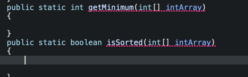 Solved public static int getMinimum (int[] intArray), public | Chegg.com