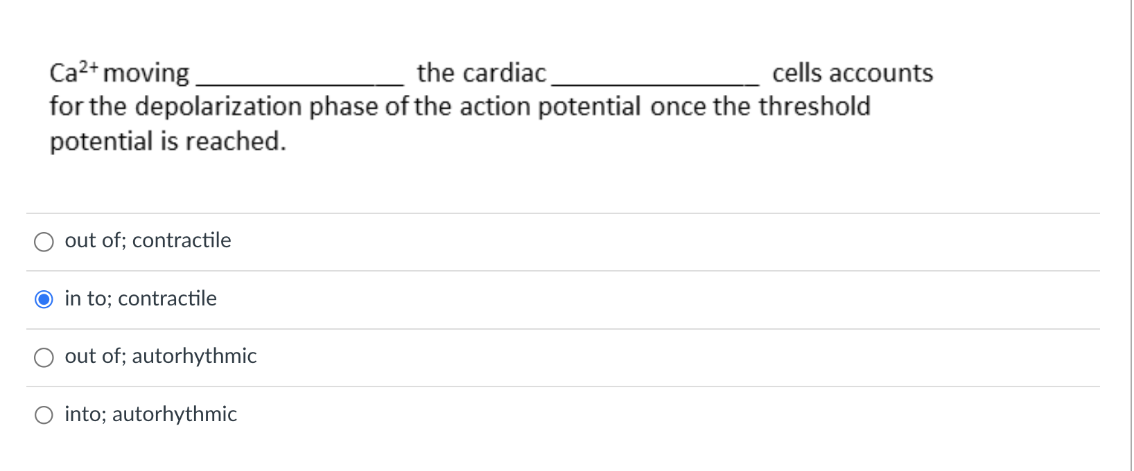 Solved Ca2+ moving the cardiac cells accounts for the | Chegg.com
