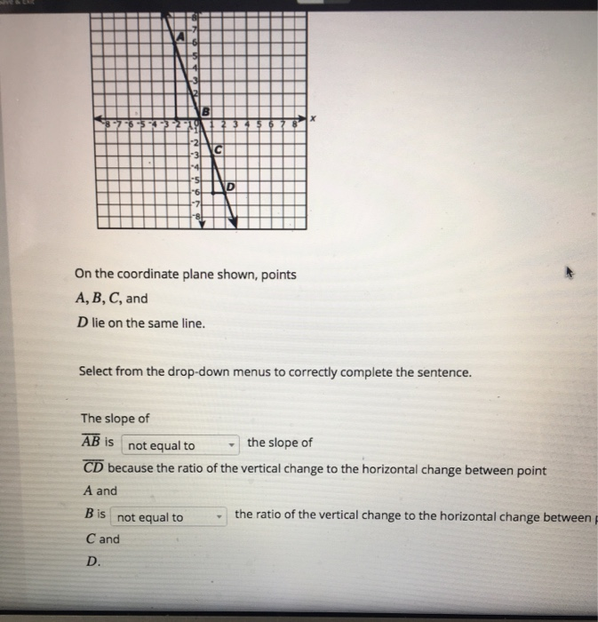 Solved 8-7-6-5 On the coordinate plane shown, points A, B, | Chegg.com