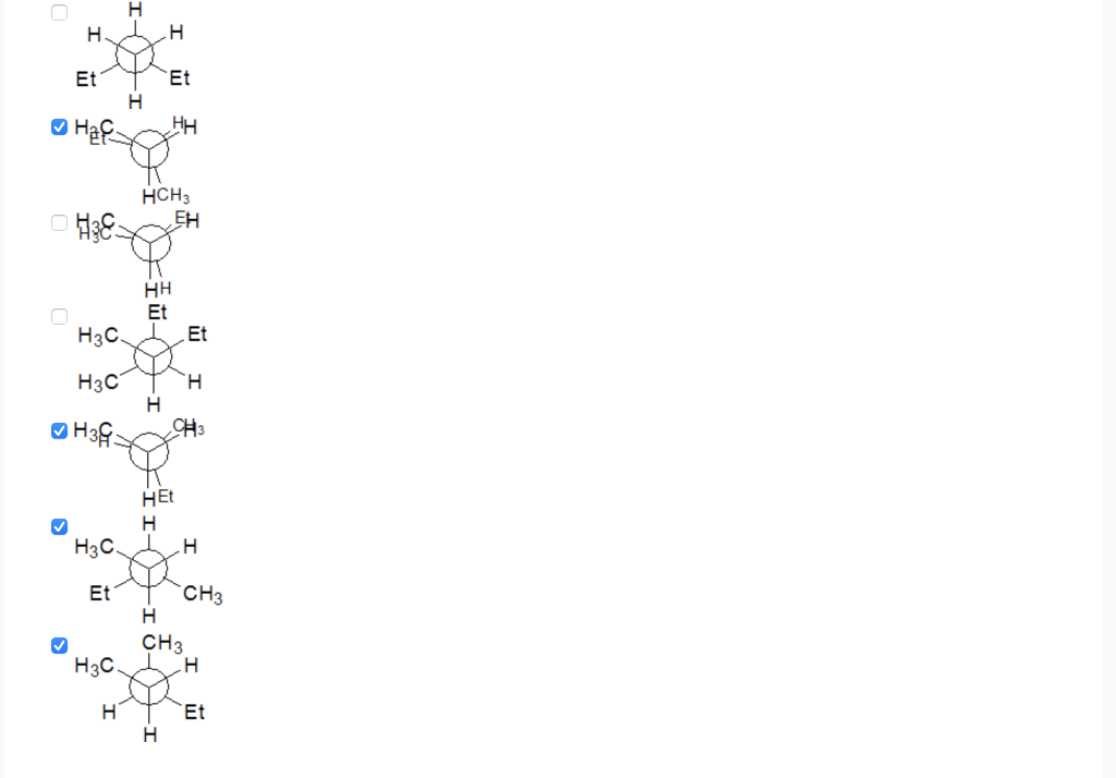 Solved Incorrect. Choose the eclipsed and staggered Newman | Chegg.com