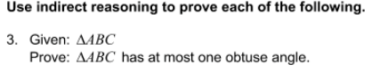 Solved Use indirect reasoning to prove each of the | Chegg.com
