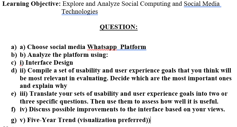 Solved Learning Objective: Explore and Analyze Social | Chegg.com