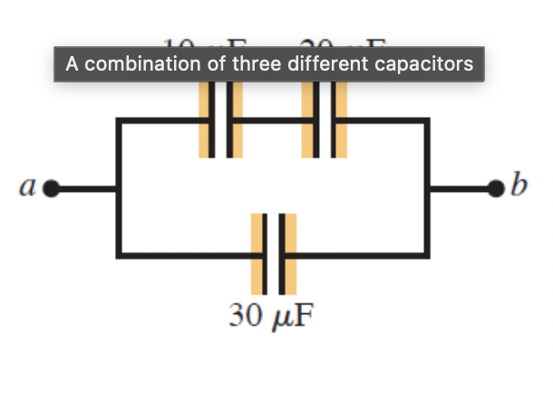 Solved For the capacitor network shown in the figure below | Chegg.com