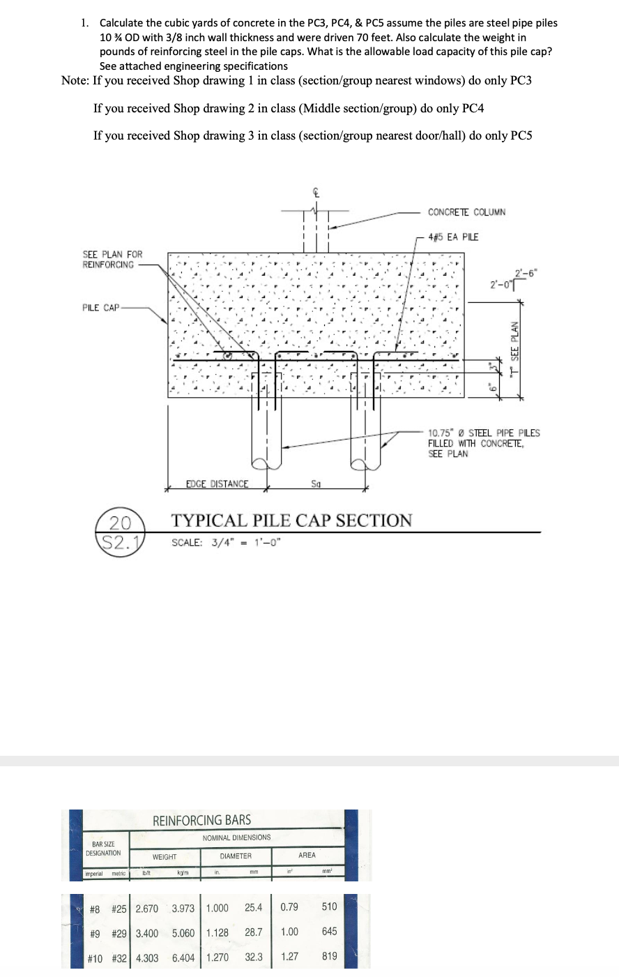 Can you show what formulas to use? I know the pile | Chegg.com