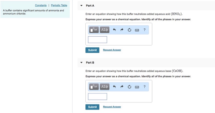 Solved Constants I Periodic Table Part A A buffer contains | Chegg.com