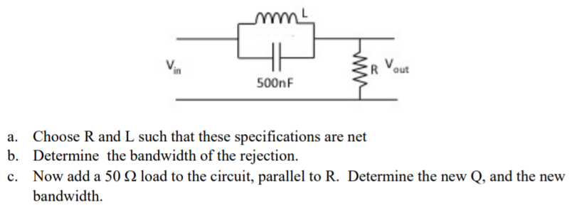 Solved Problem 8. How does loading affect a filter? This | Chegg.com