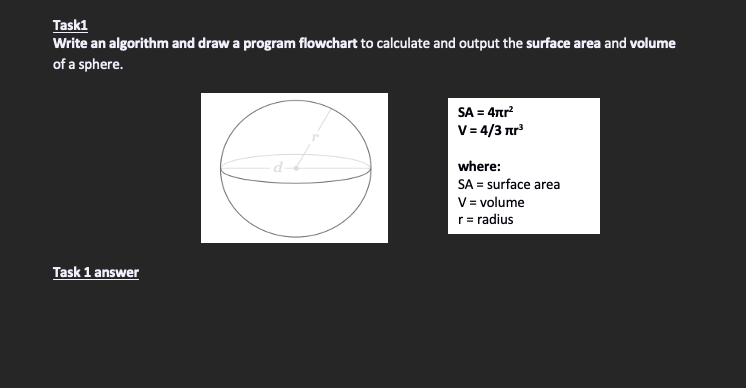 Solved Taski Write an algorithm and draw a program flowchart | Chegg.com